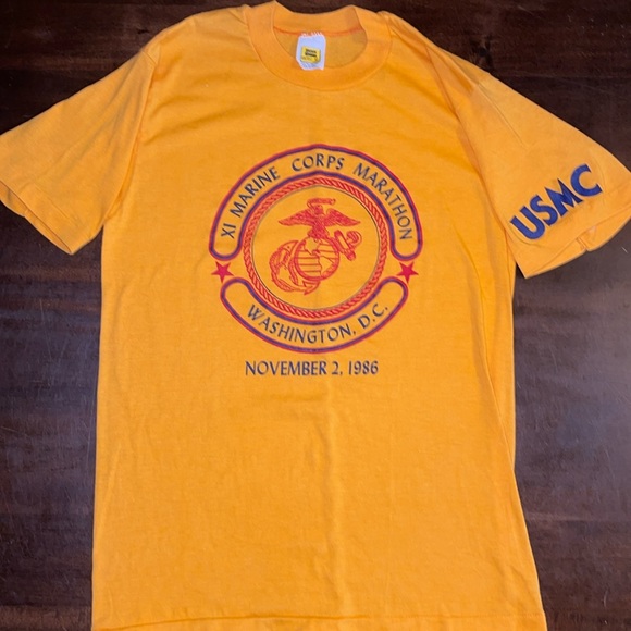 Velva Sheen | Shirts | Vintage 8s Usmc Xi Marine Corps Marathon 986 ...